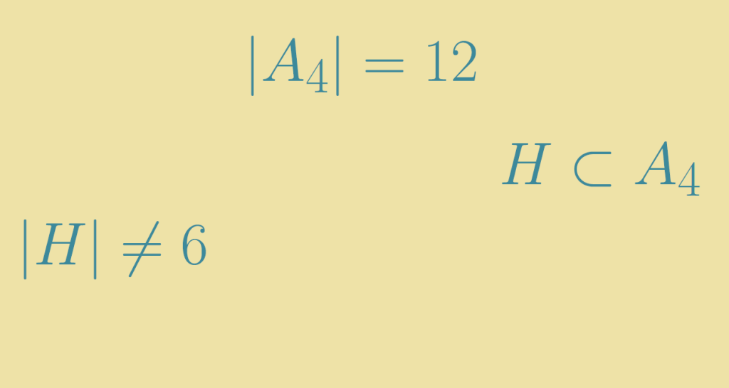 Image Converse Of Lagrange Theorem Does Not Hold Math Counterexamples